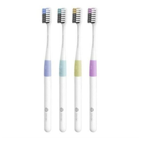 Набор зубных щеток DR.BEI Toothbrush 4-pack (4 colors) (MB0104010409)