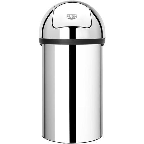 Мусорный бак Brabantia Push Bin 60 л полированная сталь 402623