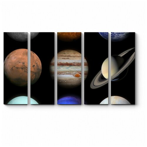 Модульная картина Планеты солнечной системы 150x90