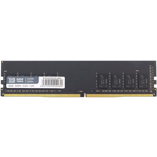 Память DDR4 DIMM 8Gb, 3200MHz BaseTech (BTD43200C22-8GN)