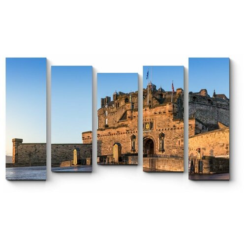 Модульная картина Эдинбургский замок на рассвете140x84