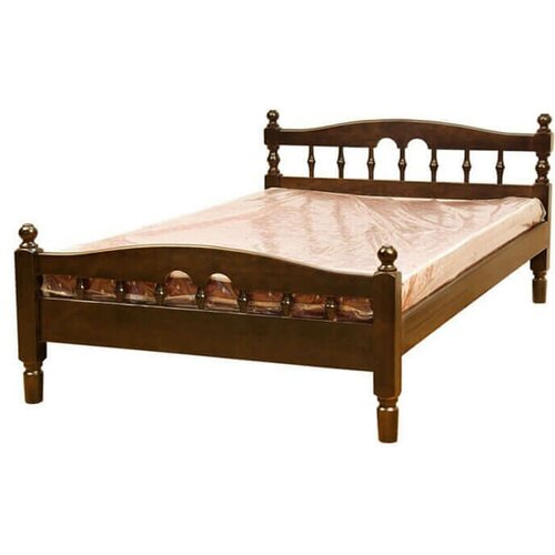 Деревянная кровать из массива сосны Точеная, 90х190 см (габариты 100х200 см).