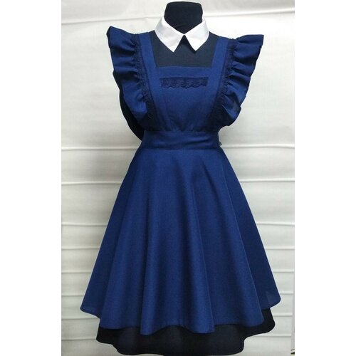 Школьное платье, размер 42, синий