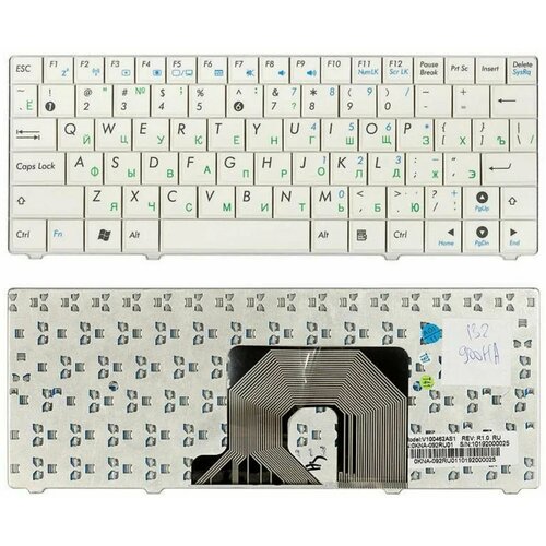 Клавиатура для ноутбука Asus EEE PC 900HA, русская, белая