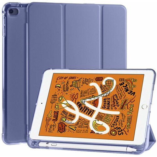 Чехол iPad mini 4 / 5 с держателем для стилуса лавандовый