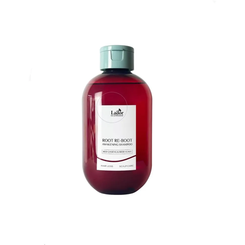Шампунь Lador Root Re-Boot Awakening Shampoo (Red Ginseng & Beer Yeast) против выпадения волос для сухих и тусклых волос, 300 мл