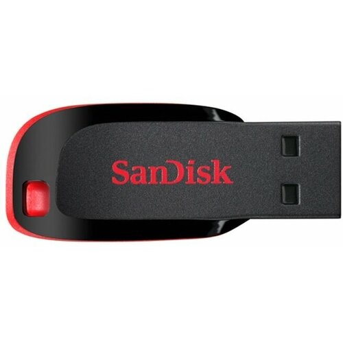 Флешка SanDisk Cruzer Blade 32GB (черный/красный)