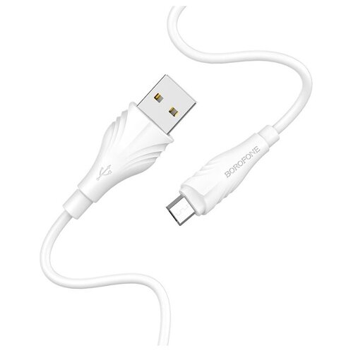 Кабель Borofone USB to Micro-USB Optimal (BX18), 3 м, 1 шт., белый