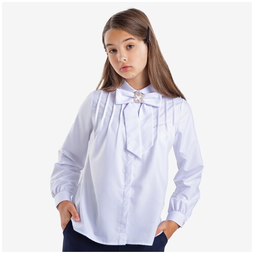 Школьная блуза Kapika, размер 146, белый