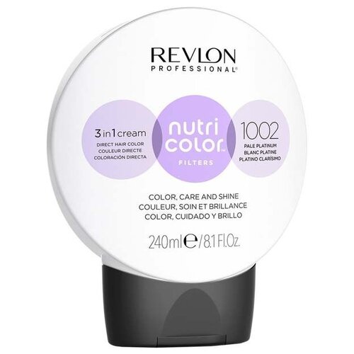 Revlon Professional Краситель прямого действия Nutri Color Filters 3 In 1 Cream, 1002 pale platinum, 240 мл, 280 г
