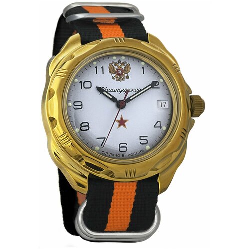 Наручные часы Восток Командирские, оранжевый