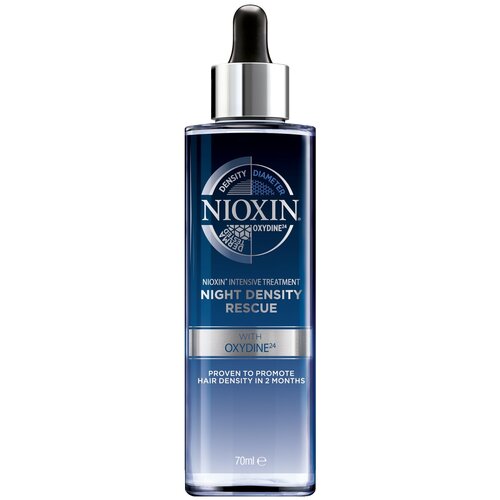 Nioxin Intensive Treatment Ночная сыворотка для увеличения густоты волос, 70 г, 70 мл, бутылка