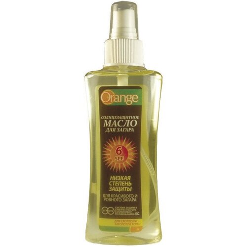 Масло солнцезащитное Orange для загара SPF 6, 100 мл