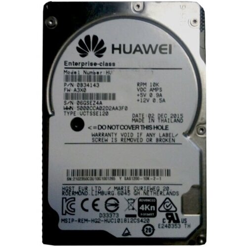 Жесткий диск Huawei SAS600-10K-2-01 600Gb 10000 SAS 2,5" HDD