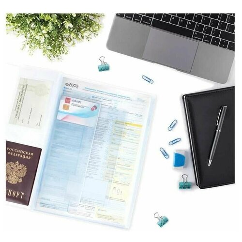 Обложка для личных документов OfficeSpace, бесцветный, мультиколор