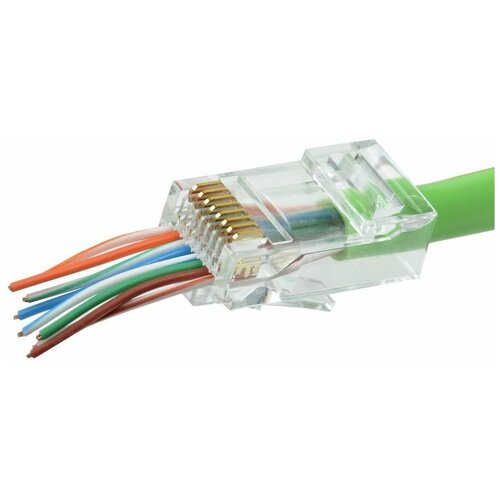 Коннектор RJ-45 Hyperline (PLEZ-8P8C-U-C5-100)