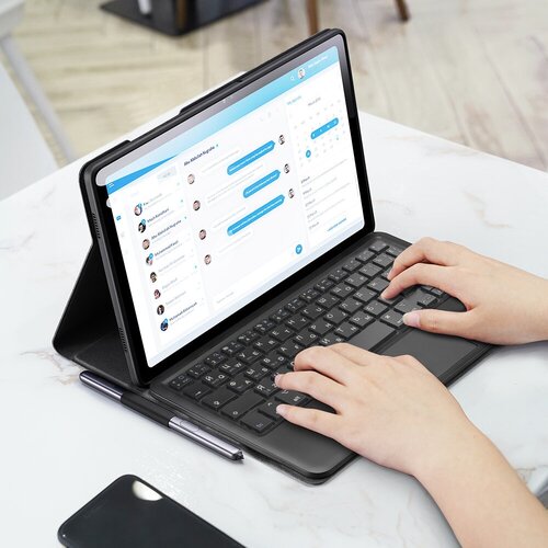 Чехол с русской клавиатурой для Samsung Galaxy Tab A7 Lite 8.7 (T220 / T225) черный