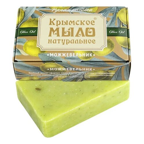 Мануфактура Дом природы, Мыло на оливковом масле "Можжевельник"