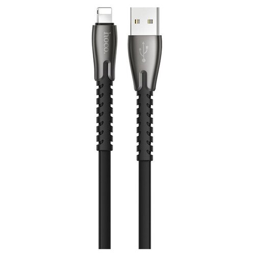 Кабель Hoco U58 Core USB - Lightning, 1.2 м, 1 шт., черный
