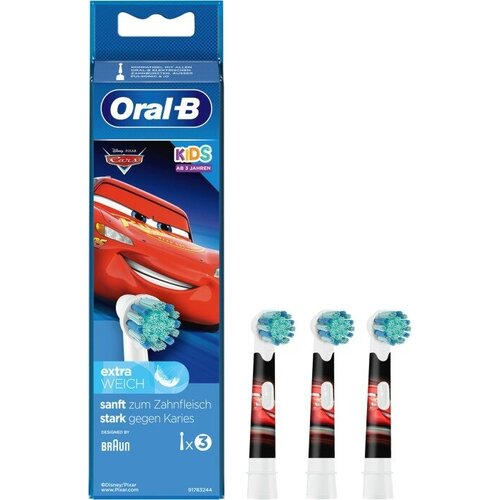 Насадки для детей Braun Oral-B Stages Kids Тачки (3 шт)