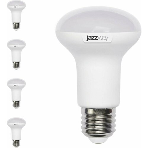 Светодиодная лампа JazzWay PLED Super Power 8W эквивалент 60W 3000K 630Лм E27 для спотов R63 (комплект из 4 шт)
