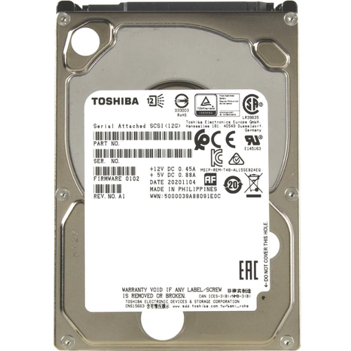 Жесткий диск Infortrend Toshiba Enterprise 3.5" SAS 12Gb/s HDD, 6TB, 7200RPM, 1 in 1 Packing 5YW