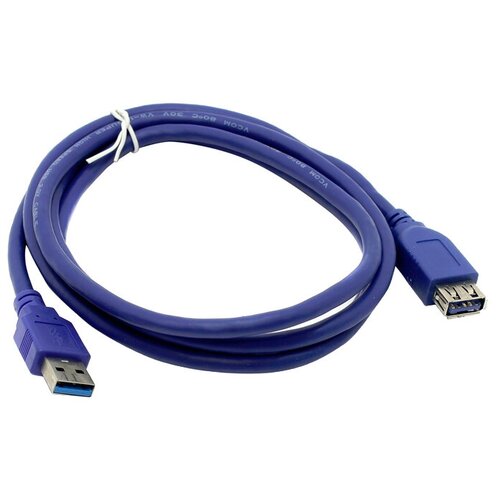 Удлинитель VCOM USB - USB (VUS7065), 1.8 м, синий