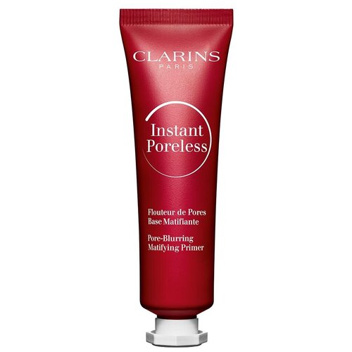 Clarins база под макияж матирующая маскирующая поры Instant Poreless, 20 мл, розовая