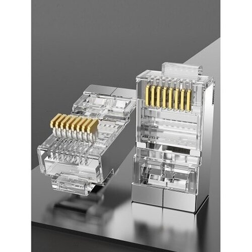 Инструмент Vention Коннектор RJ45 (8p8c), FTP, cat. 6, под витую пару, экранированный (50шт.)