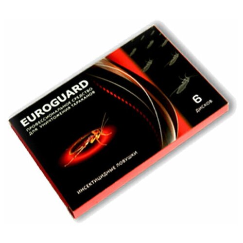 Euroguard Инсектицидные ловушки для уничтожения тараканов и муравьев, 6шт