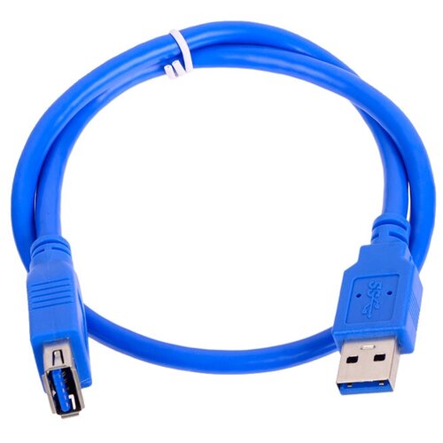 Удлинитель Aopen USB - USB (ACU302), 0.5 м, синий