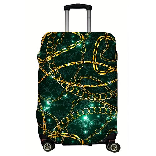 Чехол для чемодана LeJoy, размер S, зеленый, желтый