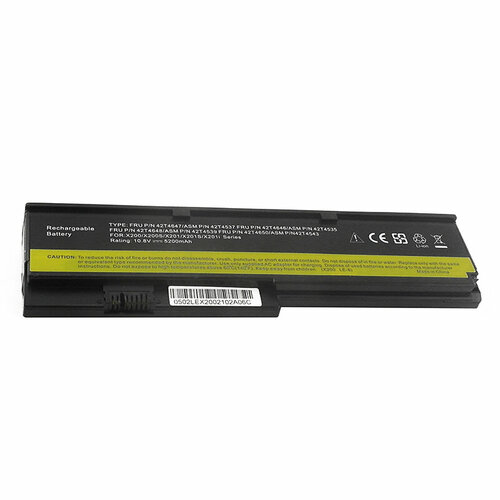 Аккумулятор OEM (совместимый с 42T4534, 42T4535) для ноутбука Lenovo ThinkPad X200 10.8V 5200mah черный