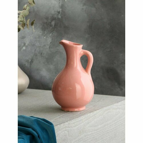 Кувшин керамический "Шираз", 1,4 л, розовый, 1 сорт, Иран (комплект из 3 шт)