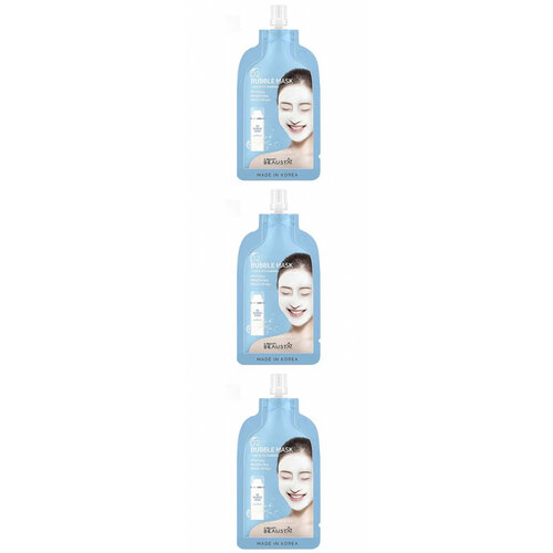 Маска для лица Beausta, O2 Bubble Mask, кислородная, 20 мл, 3 уп