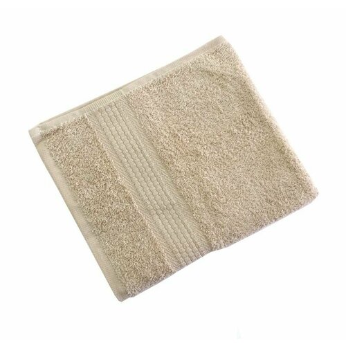 Махровое гладкокрашеное полотенце 40*70 см 460 г/м2 (Бежевый)