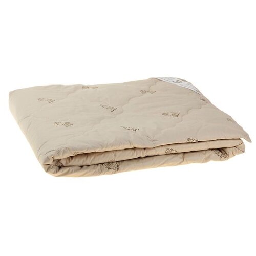 Одеяло Этель Верблюжья шерсть, теплое, 140 х 205 см, бежевый