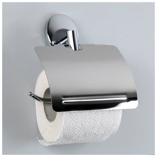 Держатель для туалетной бумаги с крышкой Accoona А11005, цвет хром