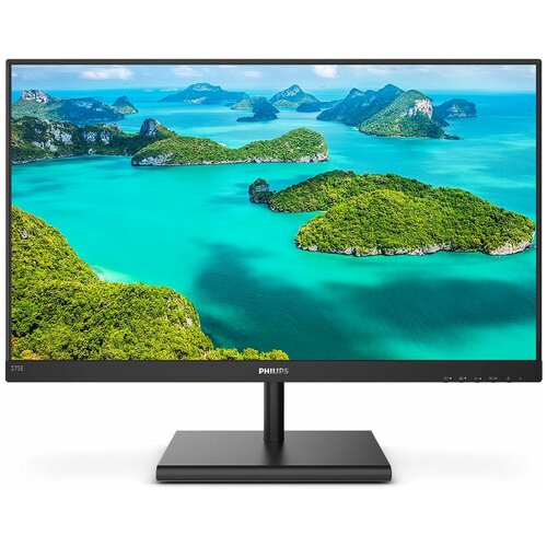 27" Монитор Philips 275E1S, 2560x1440, 75 Гц, IPS, черный