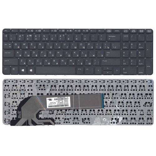 Клавиатура для ноутбука HP 6037B0092922 черная, плоский Enter