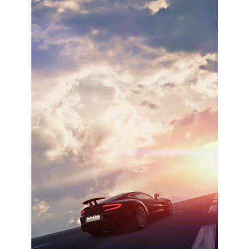 Плакат, постер на холсте Aston Martin/авто/автомобиль/машина. Размер 30 х 42 см