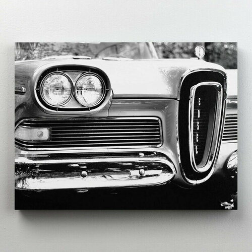 Интерьерная картина на холсте "Винтажный автомобиль - Edsel" размер 40x30 см