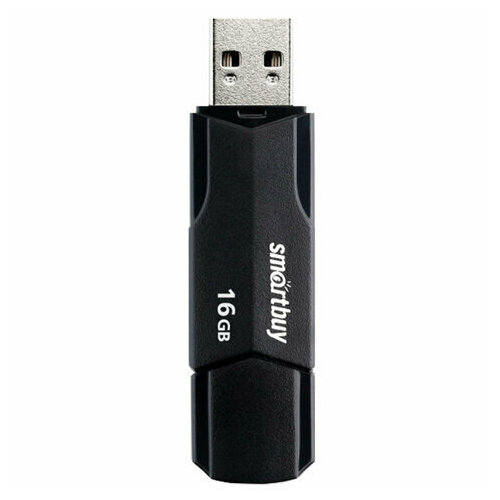 Флеш-диск 16 GB SMARTBUY Clue USB 2.0, черный, SB16GBCLU-K