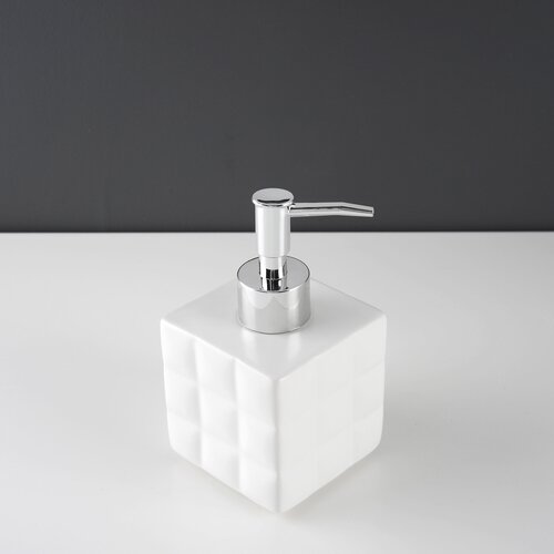Дозатор для жидкого мыла Quadratto, 8,1х8,1х12,6 см, цвет белый