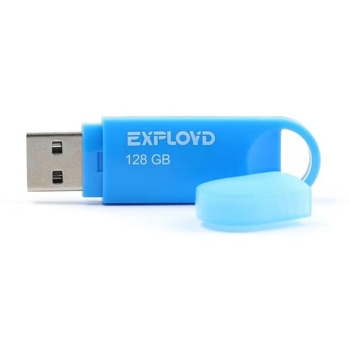 Флешка EXPLOYD EX-128GB-570-Blue 128Gb (EX-128GB-570-Blue)