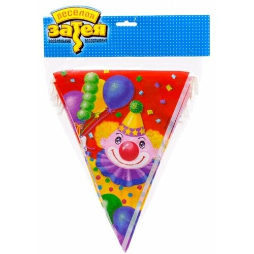 Веселая Затея Гирлянда-вымп Клоун с шарами 360см