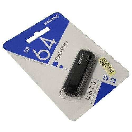 Флеш-накопитель USB 64GB Smartbuy Clue чёрный