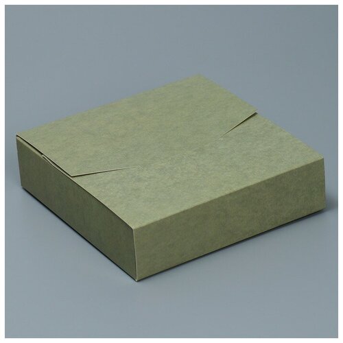 Складная коробка конверт «Оливковая», 15 х 15 х 4 см