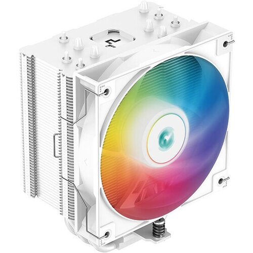 DEEPCOOL AG500 WH ARGB LGA1700/1200/115X/AM5/AM4 (12шт/кор, TDP 240W, PWM, ARGB Fan 120mm, 5 тепл. Трубок, Copper Base, белый) RET