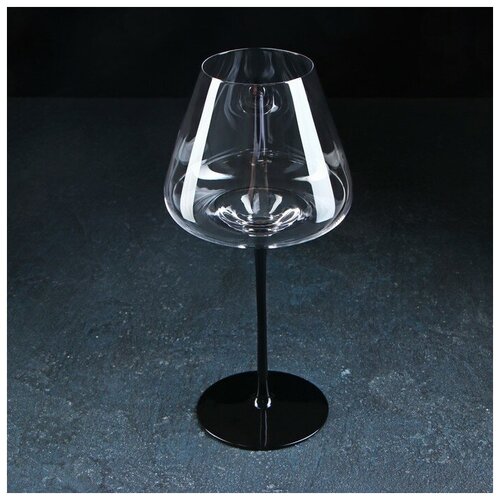 Magistro Бокал стеклянный для вина Magistro «Идеал», 700 мл, 11,5×25 см, цвет чёрный